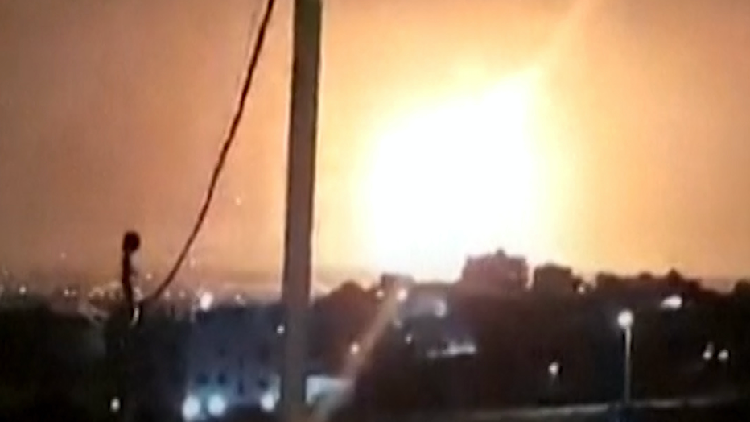 An explosion ripped through a Jordan munitions depot - CGTN