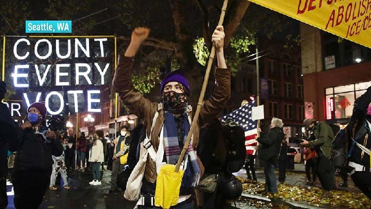 Protests continue to call on election officials to "count every vote ...