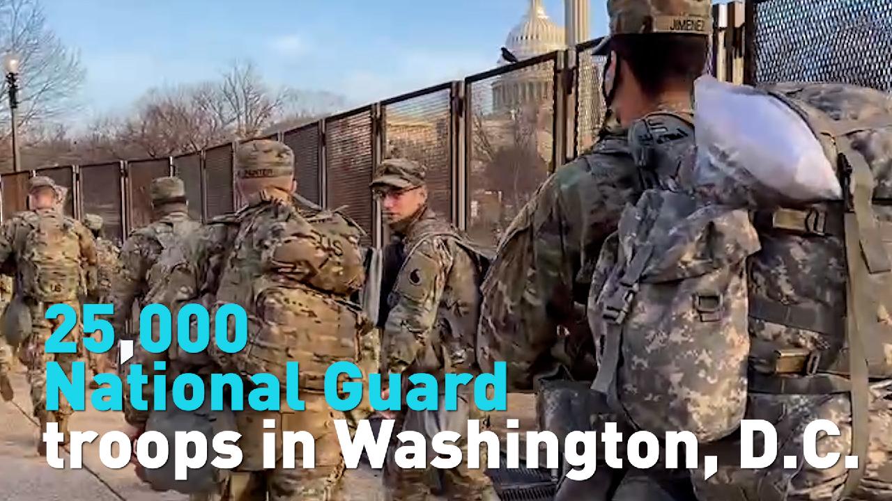 Over 25,000 National Guard troops in Washington, D.C. - CGTN
