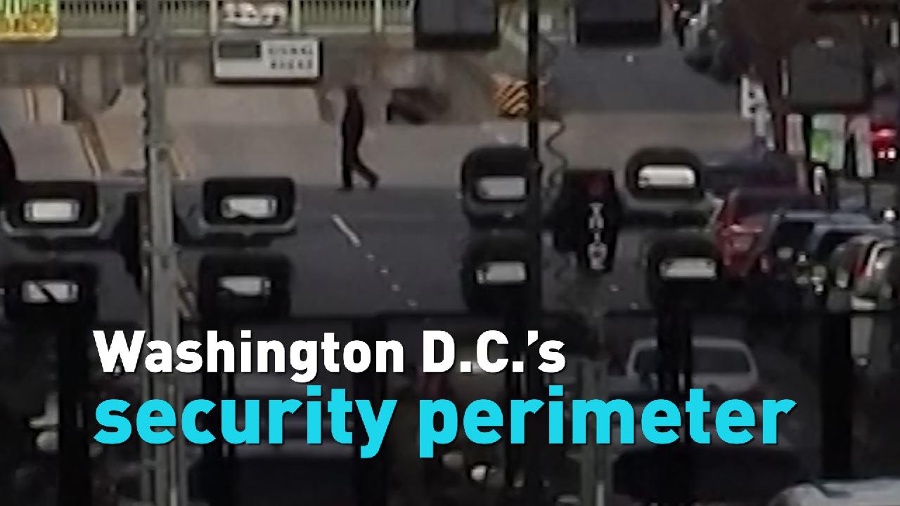 Security perimeter surrounds downtown Washington, D.C. - CGTN