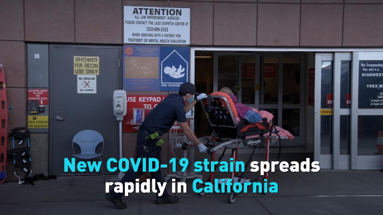 New COVID-19 strain spreads rapidly in California - CGTN