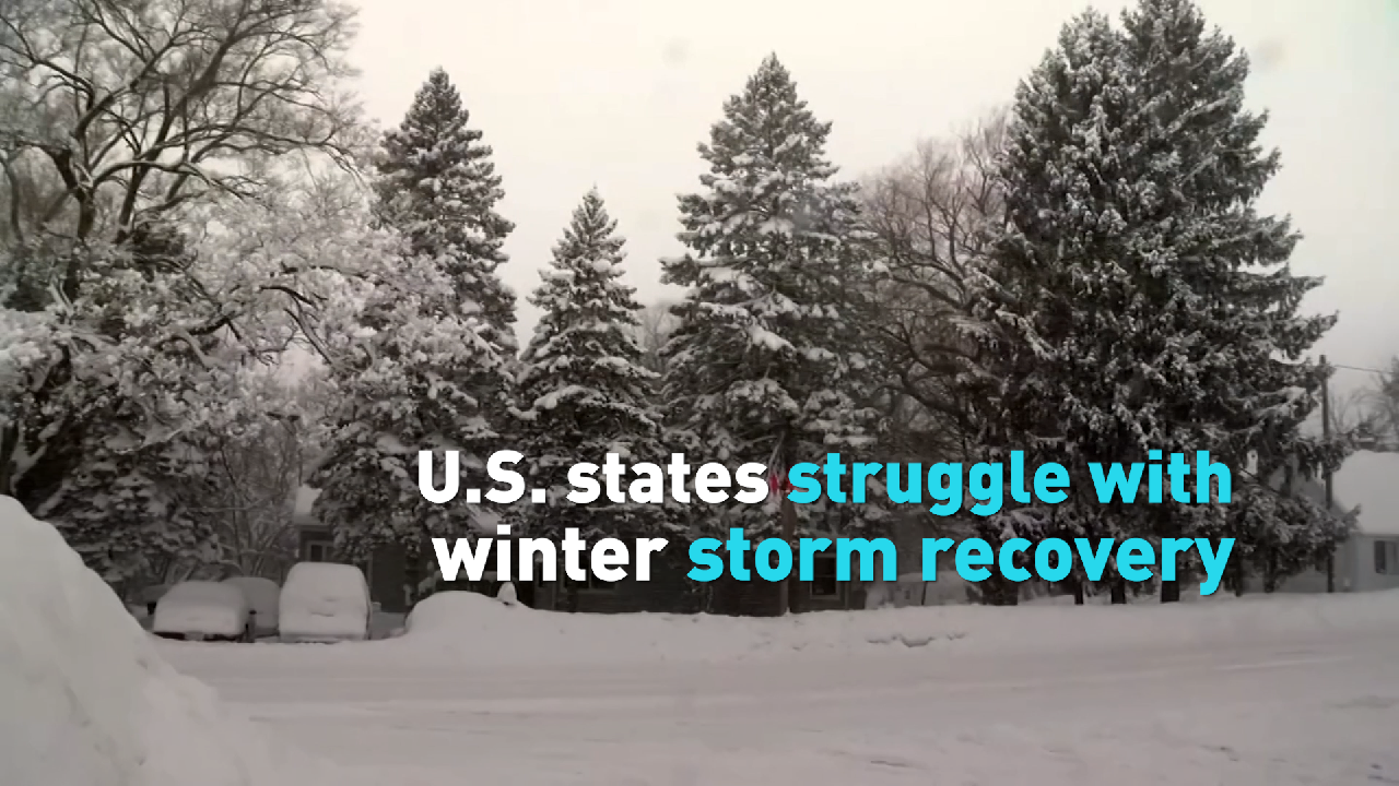 U.S. states struggle with winter storm recovery - CGTN