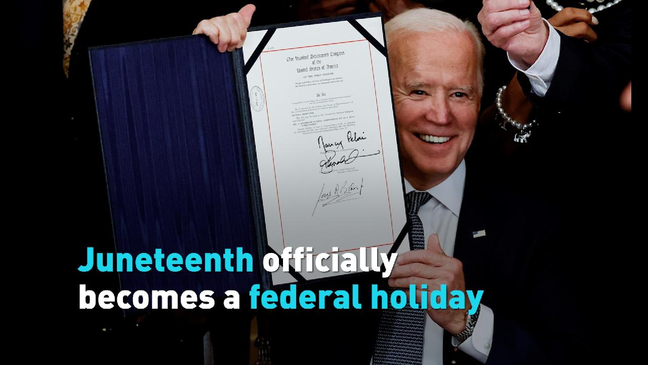 Juneteenth officially becomes a federal holiday - CGTN