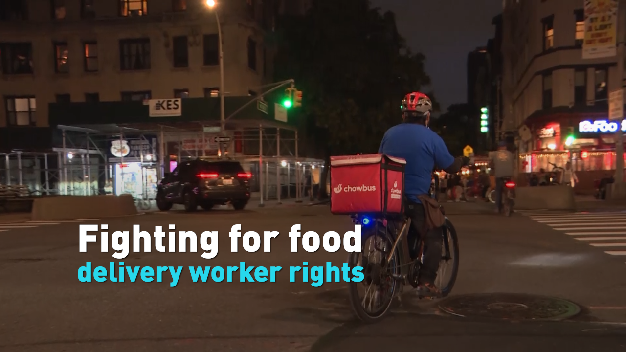 New York City's food deliverers to see improved working conditions - CGTN