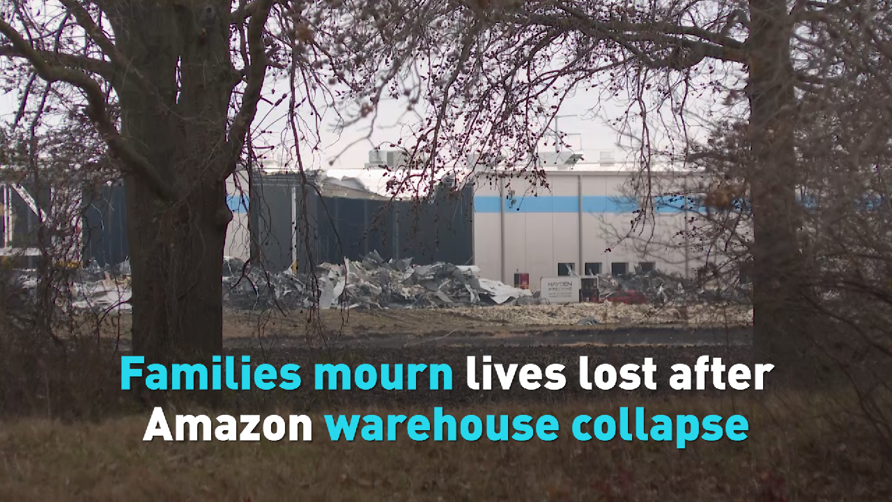 Families mourn lives lost after Amazon warehouse collapse - CGTN