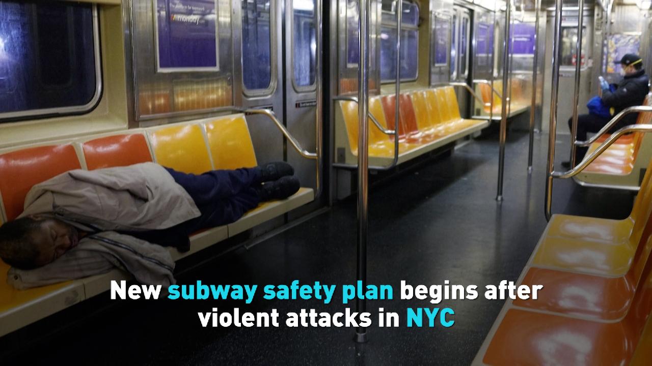 New subway safety plan begins after violent attacks in NYC - CGTN