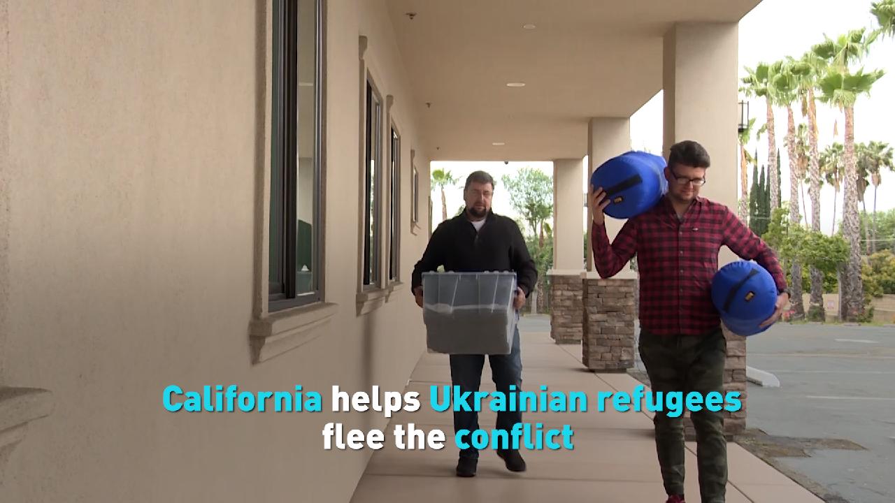 California helps Ukrainian refugees flee the conflict - CGTN