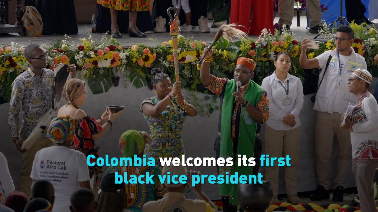 Colombia welcomes its first black vice president - CGTN