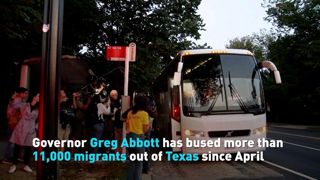 More than 11,000 migrants bused out of Texas since April - CGTN