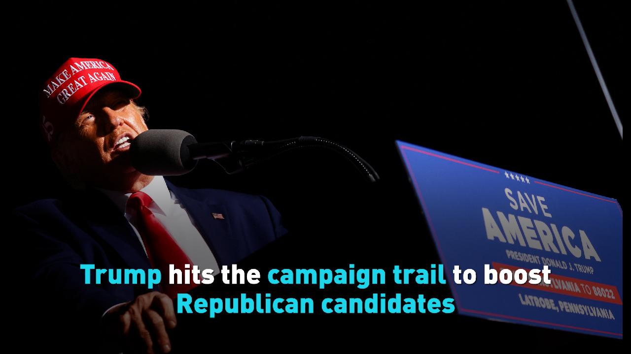 Trump hits the campaign trail to boost Republican candidates - CGTN