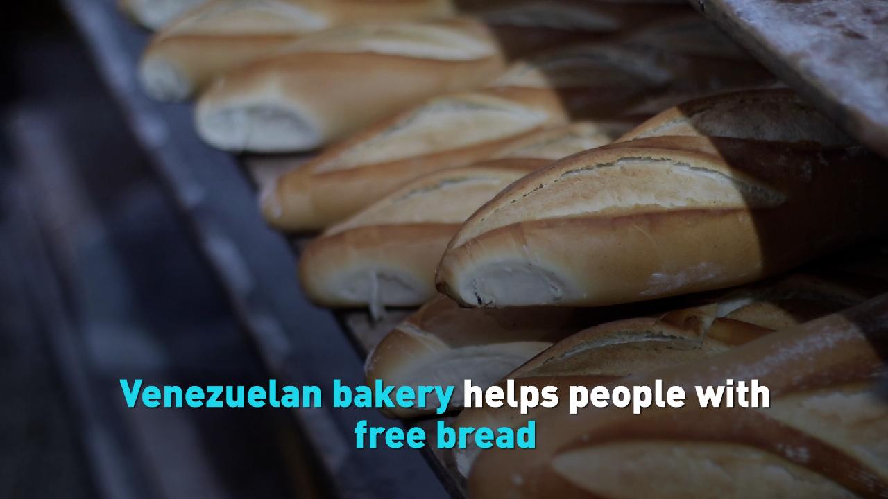 Venezuelan bakery helps people with free bread - CGTN