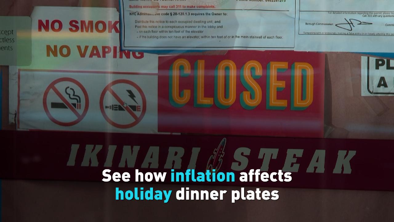 See how inflation affects holiday dinner plates - CGTN
