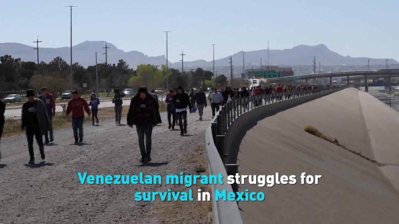 Venezuelan migrant struggles for survival in Mexico - CGTN
