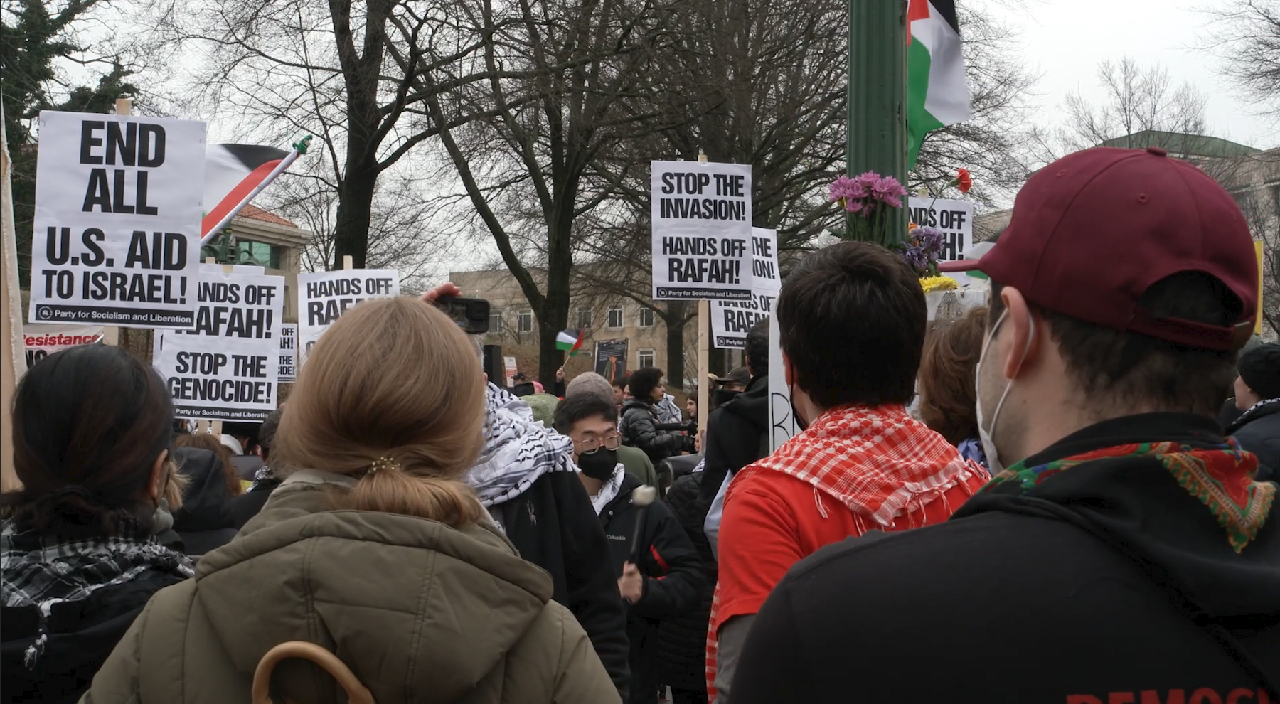 Hands Off Rafah march in Washington, D.C. - CGTN