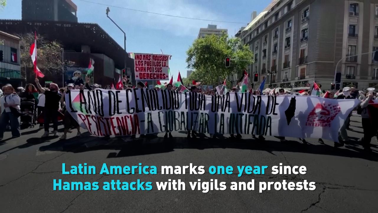 Latin America marks one year since Hamas attacks with vigils, protests ...