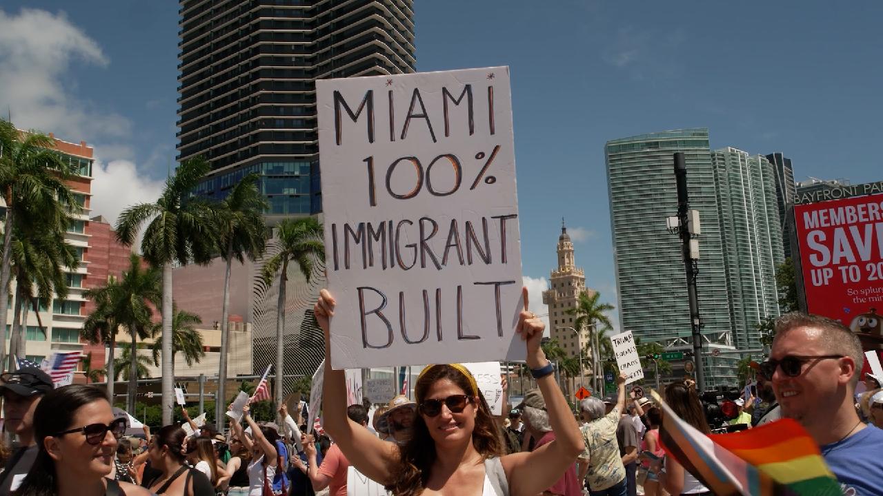 Miami residents protest Trump admin’s immigration policy - CGTN