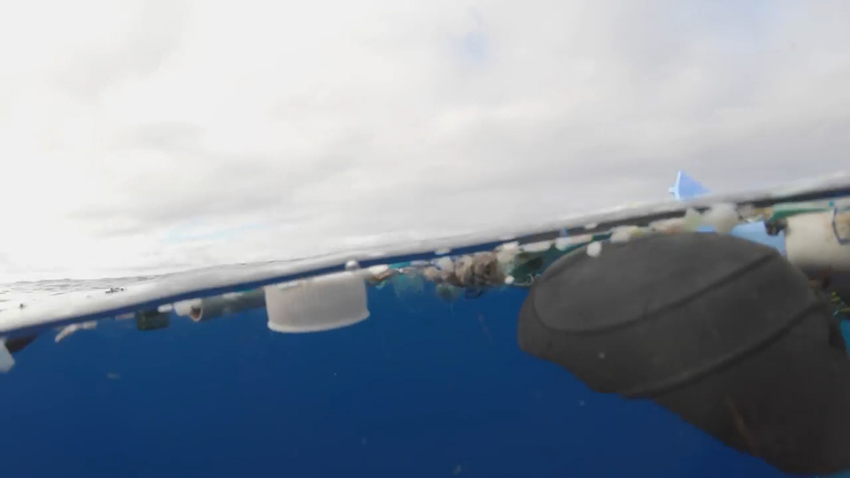 Great Pacific Garbage Patch From Plane